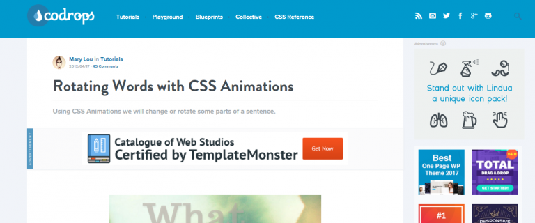 CSS3 Rotating Words - Web Development & Technology Resources